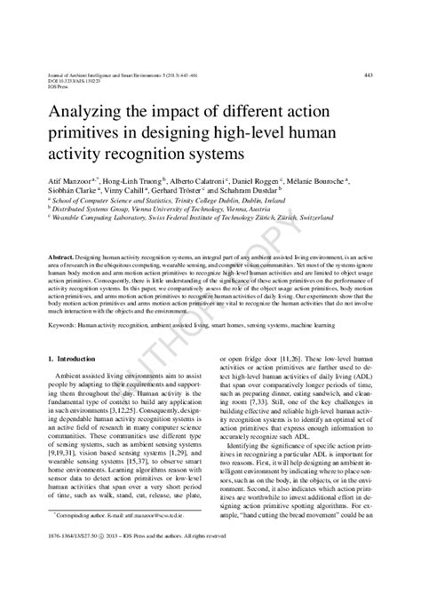 pdf analyzing the impact of different action primitives in designing