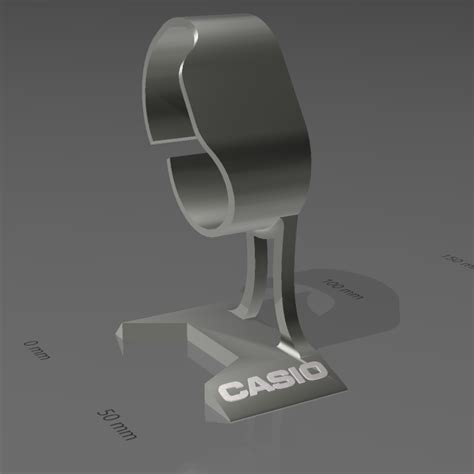 3d Printable Base Para Reloj Casio By Drako R