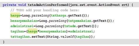 Contoh Program Java Netbeans Aplikasi Transaksi Pln Lanjutan Java