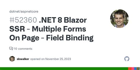 Net Blazor Ssr Multiple Forms On Page Field Binding Issue Dotnet Aspnetcore