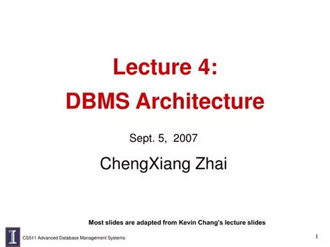 ppt lecture 4 dbms architecture powerpoint presentation free