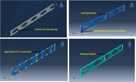 Step By Step Modeling Process Of Sinusoidal Shape Web Openings Beam In