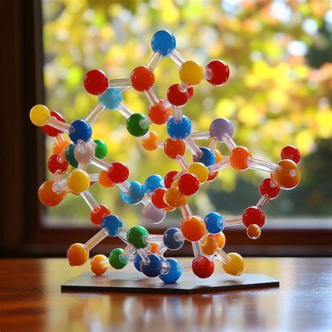 A Molecular Model Demonstrating Polymer Chain Structures And Configurations Premium Ai