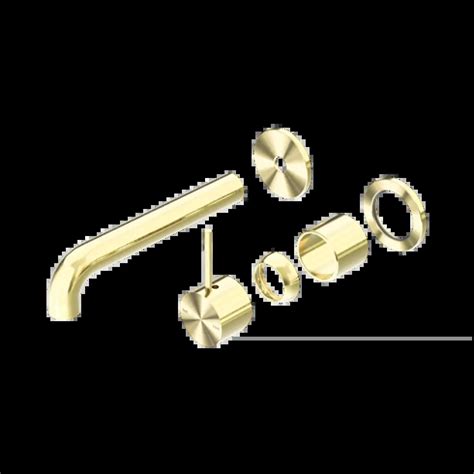 Mecca Wall Basinbath Mixer Separate Back Plate Handle Up 185mm Trim