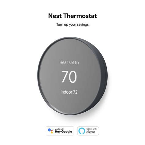 Nest Thermostat Smart Programmable Wi Fi Thermostat Charcoal