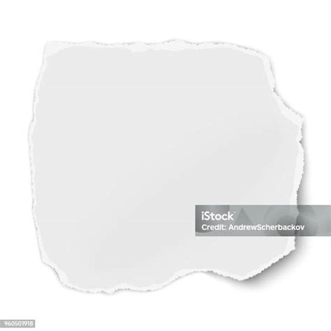 흰색 배경에 고립 된 부드러운 그림자와 메모에 대 한 찢어진된 가장자리와 흰 종이 조각입니다 벡터 템플릿 종이 디자인 0명에