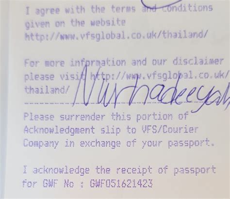 Vfs Bangkok Not Returned Passport Visas And Migration To Other