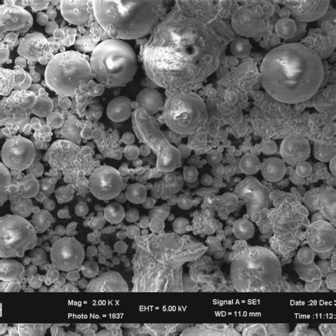 Scanning Electron Microphotograph Of Fly Ash Particles Download