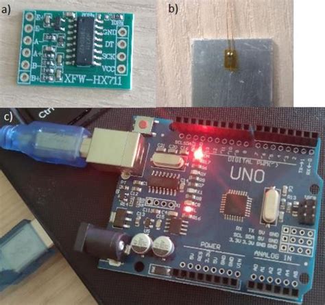 A Hx711 Wheatstone Bridge Used In Project B Strain Gauge C Arduino Download Scientific