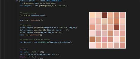 A Simple Experiment With The Jsfeat Library Combining Skin And Edge Detection Dev Community