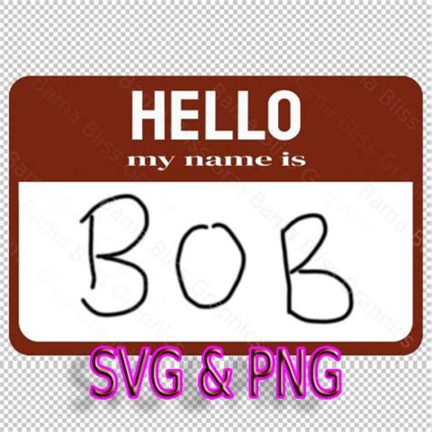 Beetlejuice Bob Name Tag Etsy