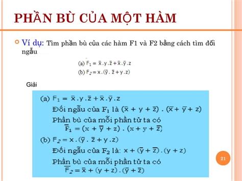 Đại số boolean và mạch logic