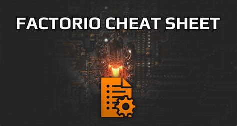Factorio Cheat Sheet Update July `19 R Factorio