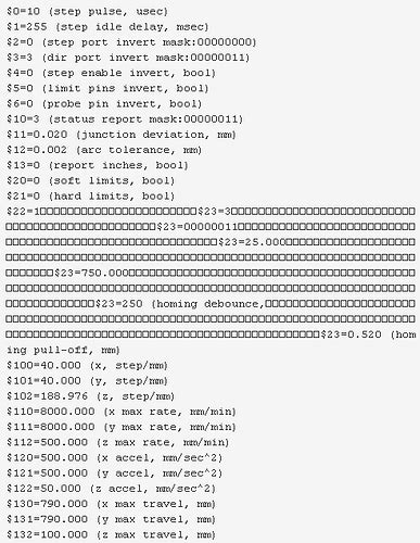 solved lost grbl settings troubleshooting inventables community forum