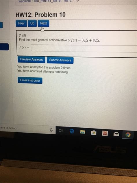 solved hw12 problem 10 prev up next 1 pt find the most