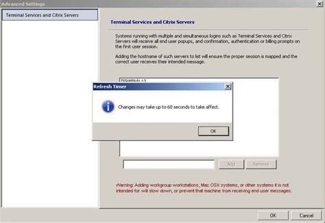 How To Configure Pop Up Notifications For Terminal Citrix Servers Print Manager
