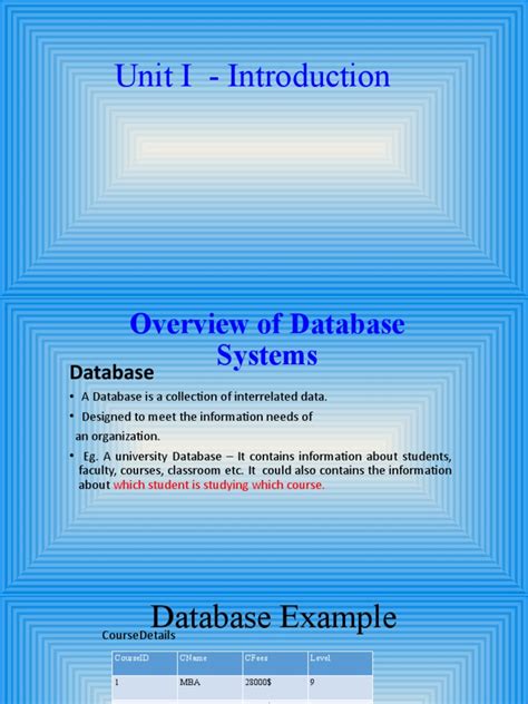 DBMS Intro - Overview of Database Systems | PDF | Databases | Conceptual Model