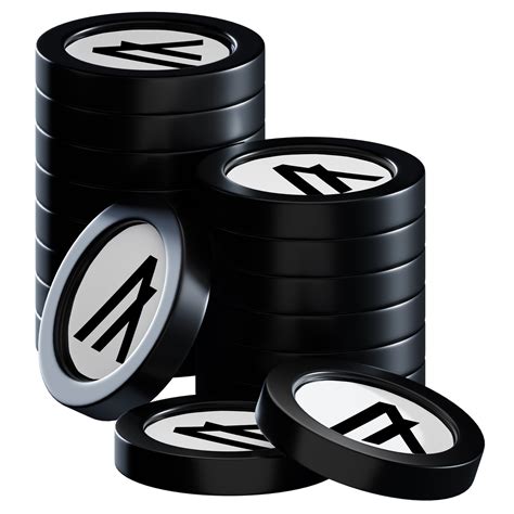Algorand Algo Coin Stacks Cryptocurrency 3d Render Illustration