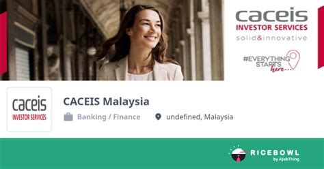 Working At Caceis Malaysia Company Profile And Information Ricebowl My