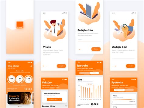 My Orange Ios App By Michal Sleziak For Goodrequest On Dribbble