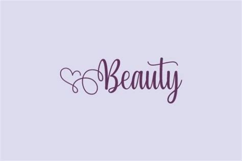 Beauty Typography Logo Graphic By Businesslogo · Creative Fabrica