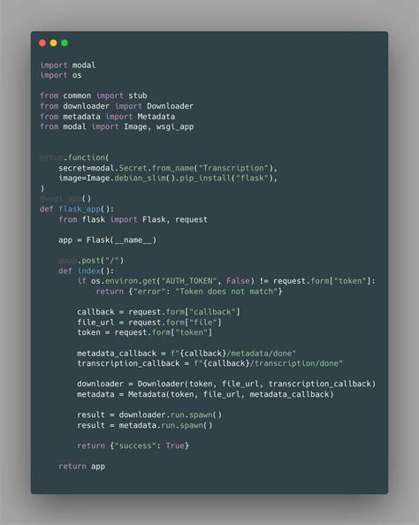 How To Create A Simple Modal Flask Web Endpoint Part 2 — Stephen Hallgren Teevio