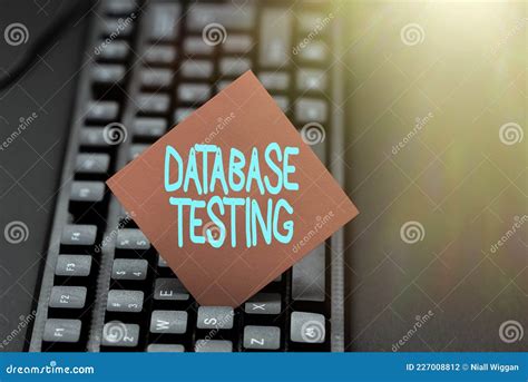 Hand Writing Sign Database Testing Business Idea Involves The Retrieved Values From The