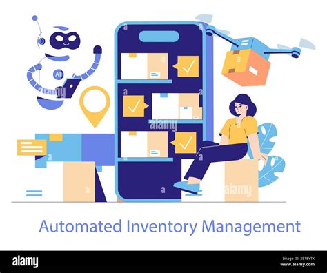 Logistics Automation Concept Streamlined Inventory Management Using Ai