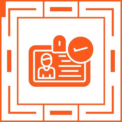 Id Verification Vector Icon 26669967 Vector Art At Vecteezy