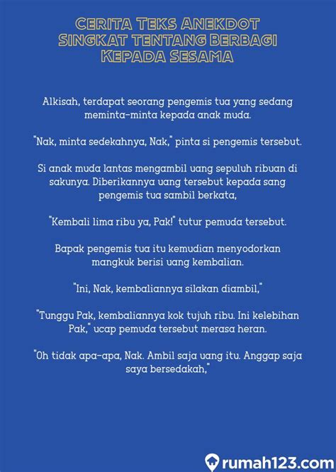15 Contoh Teks Anekdot Singkat Beserta Struktur Dan Pengertiannya