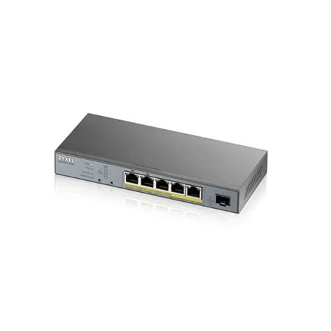 Zyxel 6 Port Smart Managed Switch For Surveillance Gs1350 6hp Sawaddeeit สวัสดีไอที Shopping