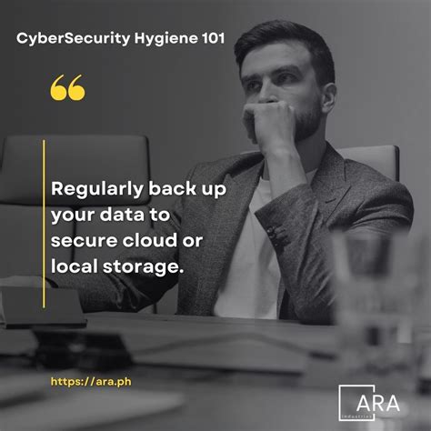 Regularly Back Up Your Data To Secure Cloud Or Local Storage Ensure Your… Ara Industries It