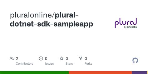 GitHub Pluralonline Plural Dotnet Sdk Sampleapp