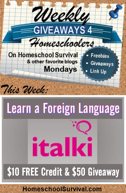 italki foreign language course {weekly homeschool giveaways} amy s
