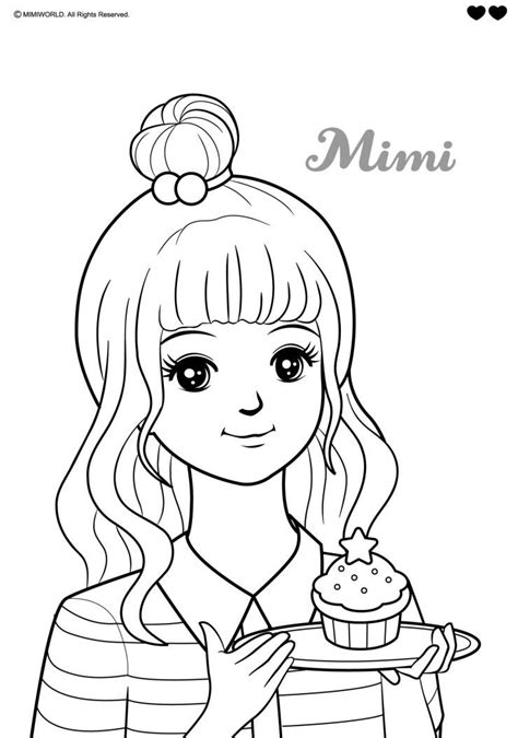 헤어디자이너 미미 색칠공부 색칠공부 그림도안 네이버 블로그 2020 색칠책 귀여운 그림 색칠 활동