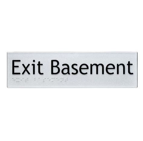 Exit Basement Braille Sign Tactile Systems Australia