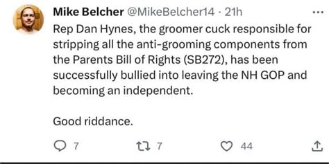 State Rep Mike Belcher R Newhampshire