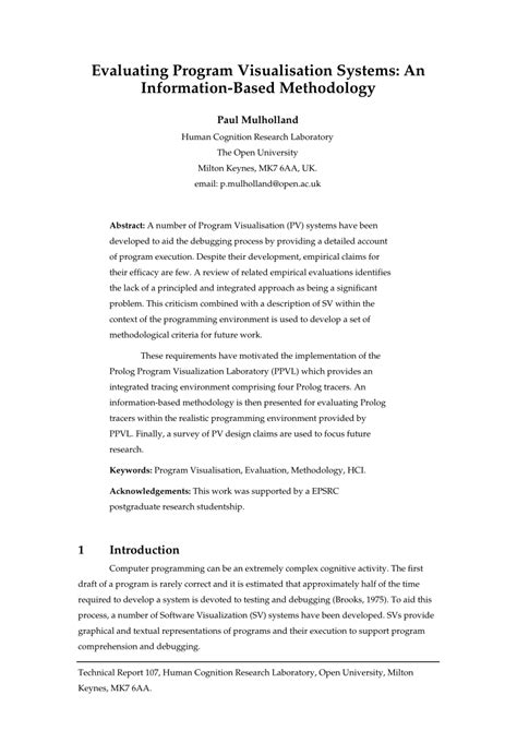 pdf evaluating program visualisation systems an information based