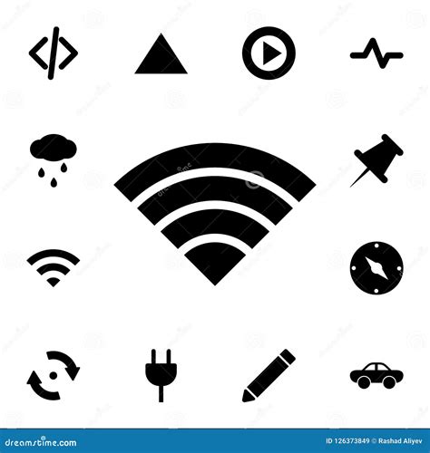 Radio Signal Icon Web Icons Universal Set For Web And Mobile Stock Illustration Illustration