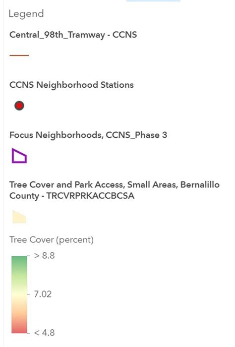 Map Of Tree Canopy In The Neighborhood