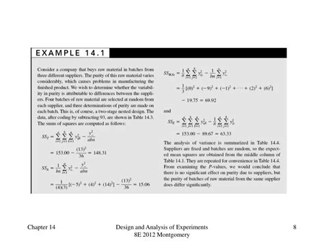 Ppt Design Of Engineering Experiments Nested And Split Plot Designs