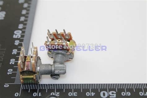 Купить b10k 4шт 10 k ом 6 pin линейной Конические поворотные ...