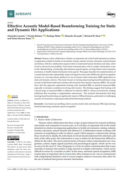 pdf effective acoustic model based beamforming training for static