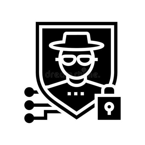 Seguridad Personas Valor Glifo Icono Vector Ilustración Stock De