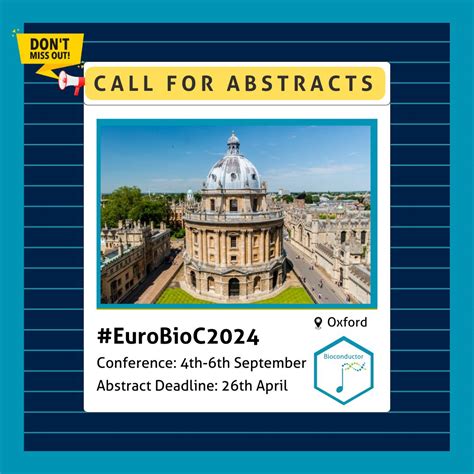 Bioconductor On Linkedin European Bioconductor Conference September 4 6 2024