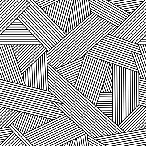 Abstract Seamless Pattern With Black And White Lines Vector