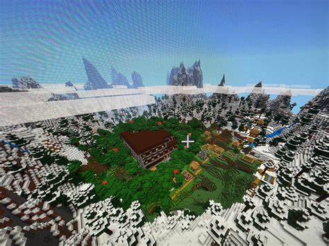 Minecraft Seed With Natural Cave Entrance Woodland Mansion And Village