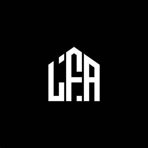 Lfa Letter Logo Design On Black Background Lfa Creative Initials