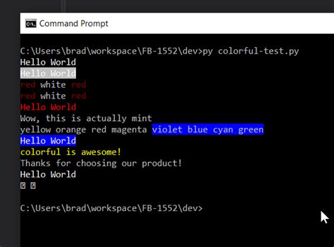 Does Not Work Under Windows 10 Cmd Powershell Or Conemu · Issue 27 · Timofurrercolorful · Github