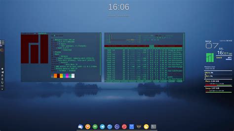 my manjaro kde with plank dock r manjarolinux